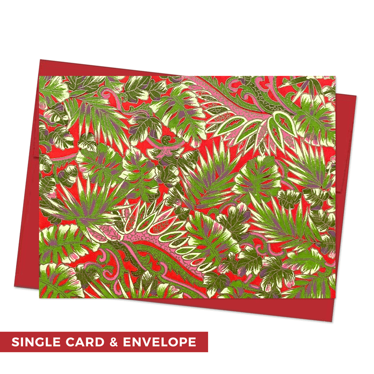 AKA NO MORI Single Washi Note Card - Emi Ink